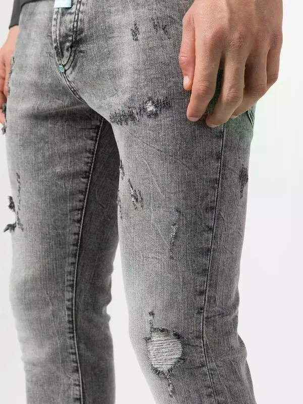 Philipp Plein Distressed Skinny-cut Jeans