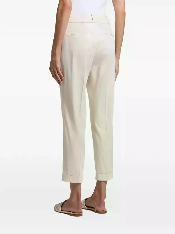 Peserico Cropped Turn-up Trousers