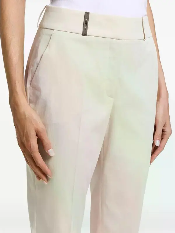 Peserico Cropped Turn-up Trousers