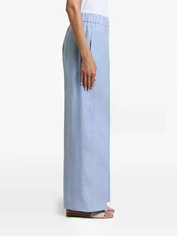 Peserico Elasticated-waistband Wide-leg Trousers