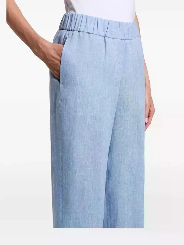 Peserico Elasticated-waistband Wide-leg Trousers
