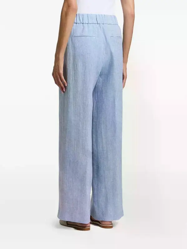 Peserico Elasticated-waistband Wide-leg Trousers