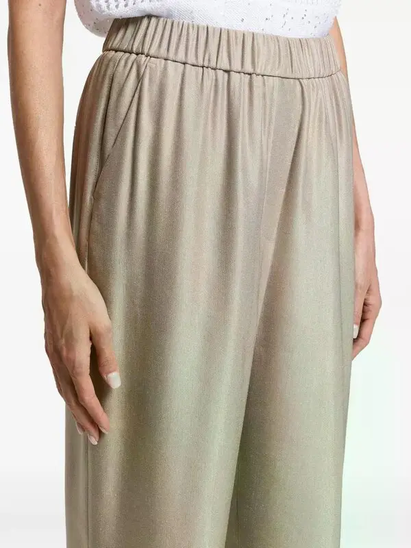 Peserico Elasticated-waist Turn-up Trousers