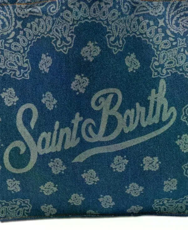 MC2 SAINT BARTH Paisley-print Logo Tote Bag