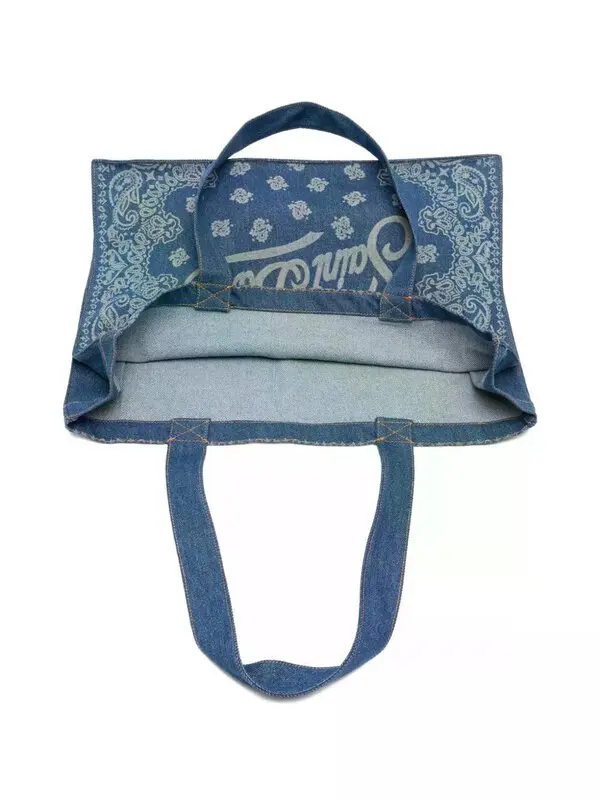 MC2 SAINT BARTH Paisley-print Logo Tote Bag