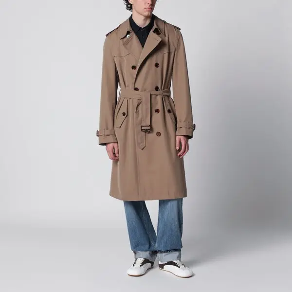 Burberry Short Foxfield Trench Coat - Beige