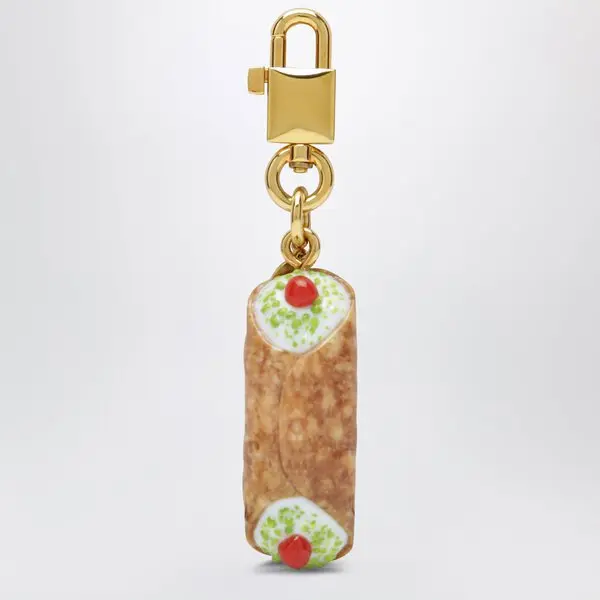 Dolce & Gabbana Cannolo Charm Keyring - Multicolor