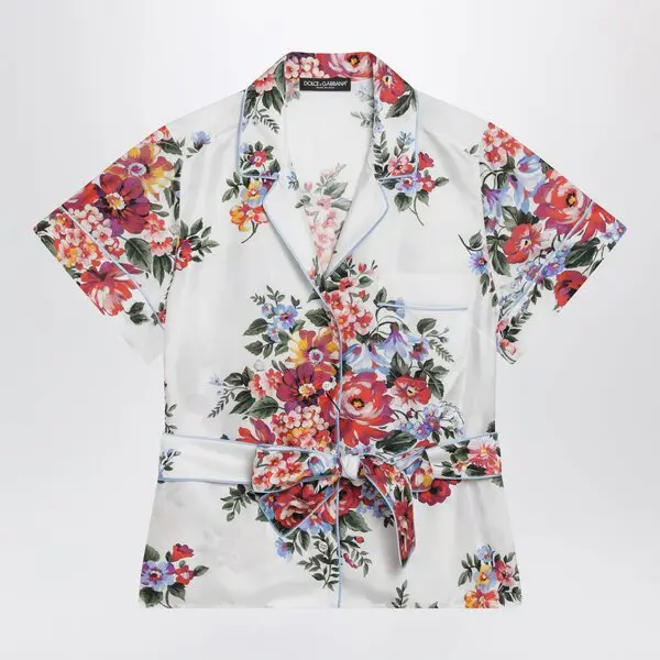 Dolce & Gabbana Floral-print Silk Twill Shirt - Multicolor