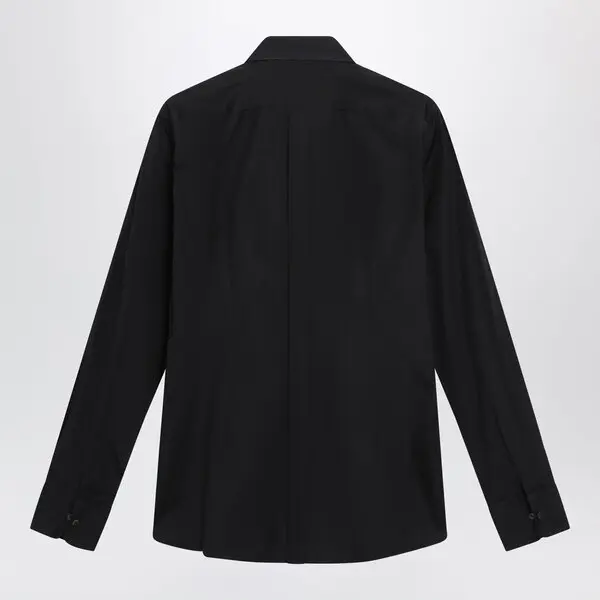 Dolce & Gabbana Gold-fit Tuxedo Shirt In Cotton Poplin