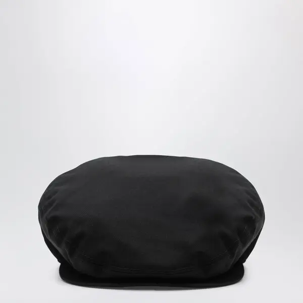 Dolce & Gabbana Cotton Gabardine Flat Cap - Black