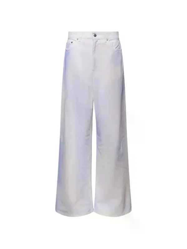 Stella McCartney Sprayed Denim Wide Leg Jeans
