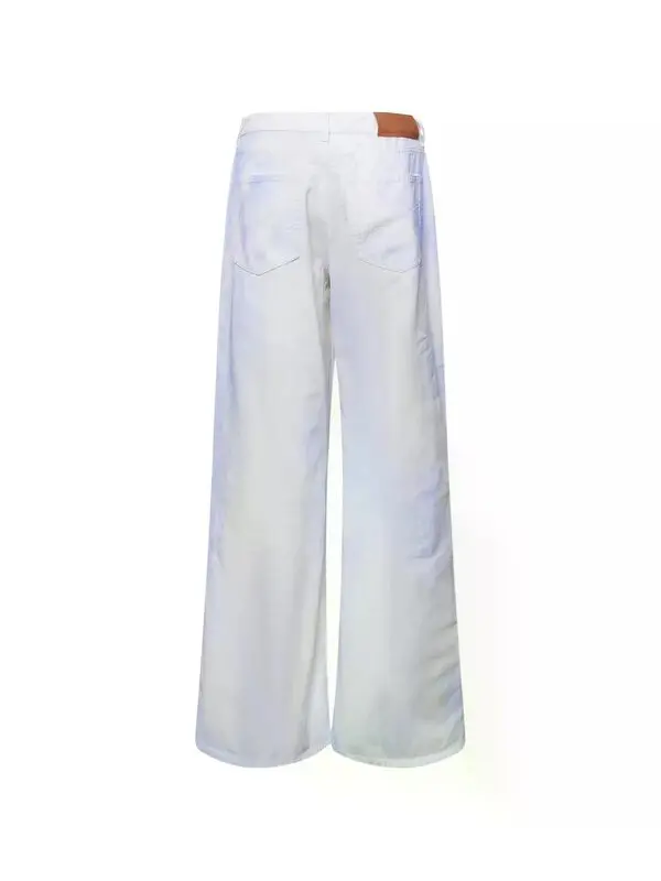 Stella McCartney Sprayed Denim Wide Leg Jeans