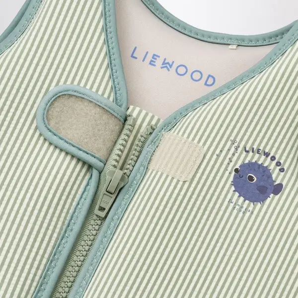 LIEWOOD Dove Seersucker Swim Vest