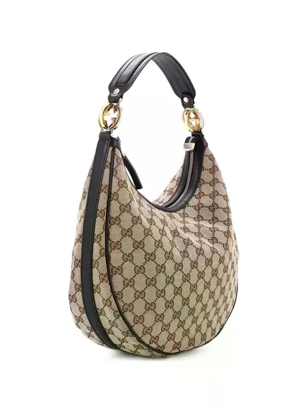 Gucci Twins Gg Canvas Medium Hobo Bag - Brown