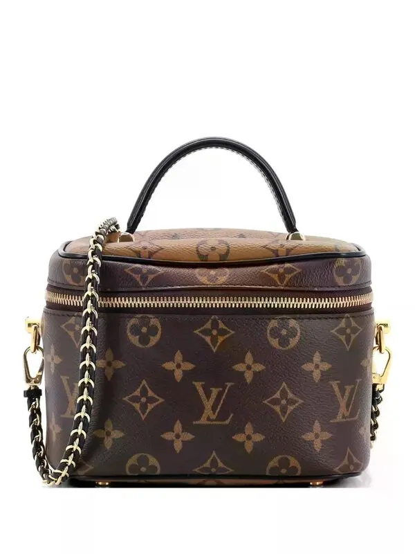 LOUIS VUITTON Vanity Handbag Reverse Monogram Canvas Pm
