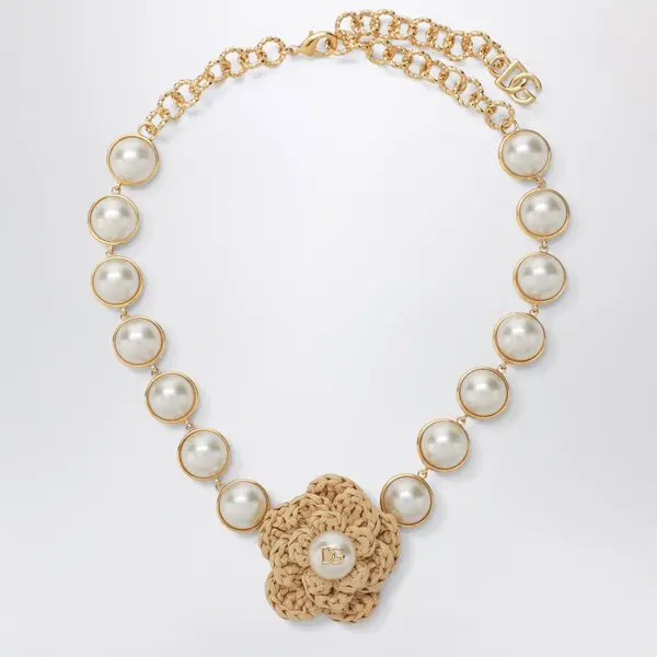 Dolce & Gabbana Floral Necklace - Metal