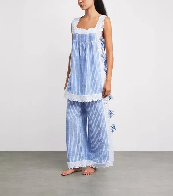 Loretta Caponi Linen Clarissa Trousers