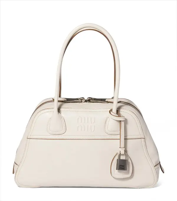 Miu Miu Nappa Leather Vivant Top Handle Bag