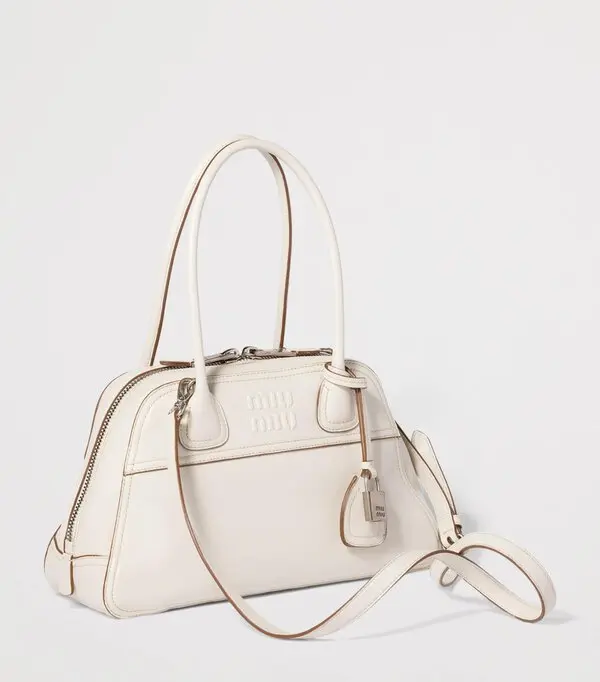 Miu Miu Nappa Leather Vivant Top Handle Bag