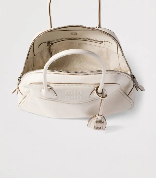 Miu Miu Nappa Leather Vivant Top Handle Bag