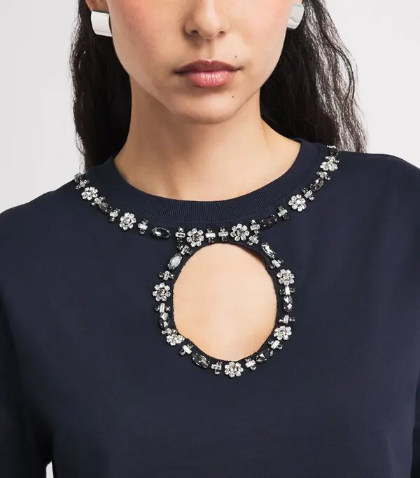 Sandro Cotton Embellished T-shirt