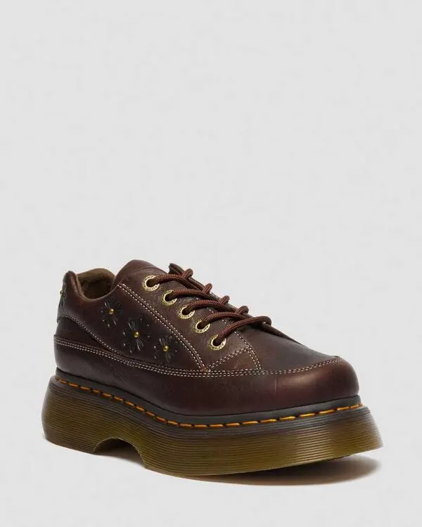 Dr. Martens Buzz 5-eye Leather Shoes - Brown