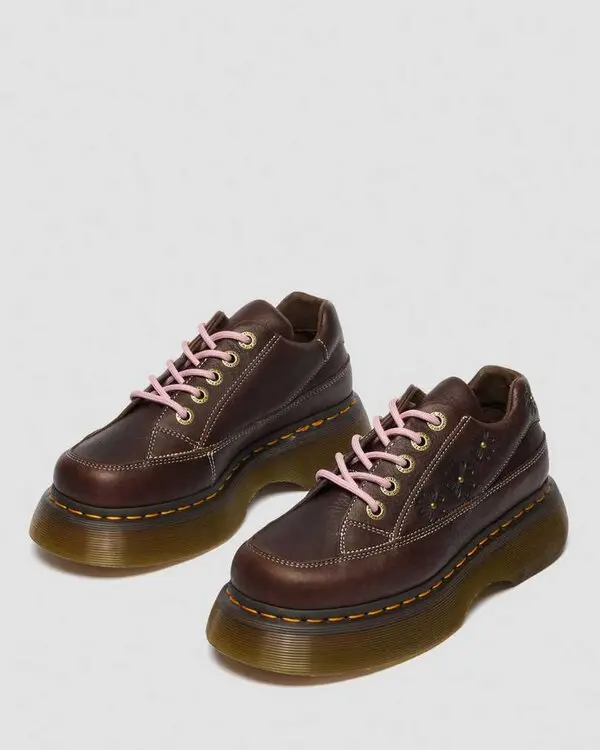 Dr. Martens Buzz 5-eye Leather Shoes - Brown
