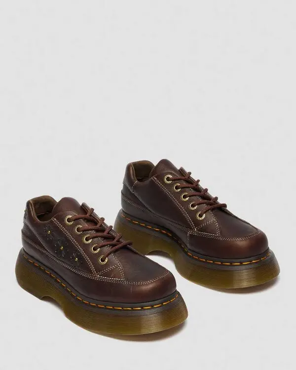 Dr. Martens Buzz 5-eye Leather Shoes - Brown