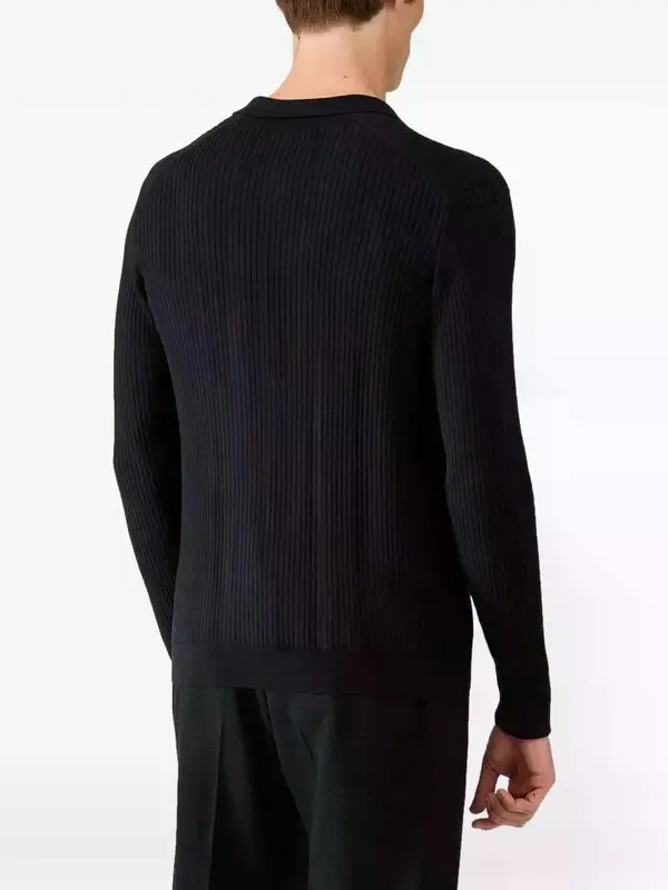 Sunspel Ribbed-knit Long-sleeve Sweater