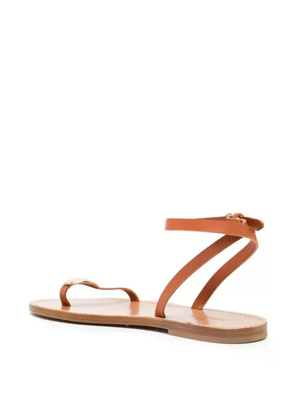 SEMICOUTURE Metal-embellished Ankle-strap Sandals