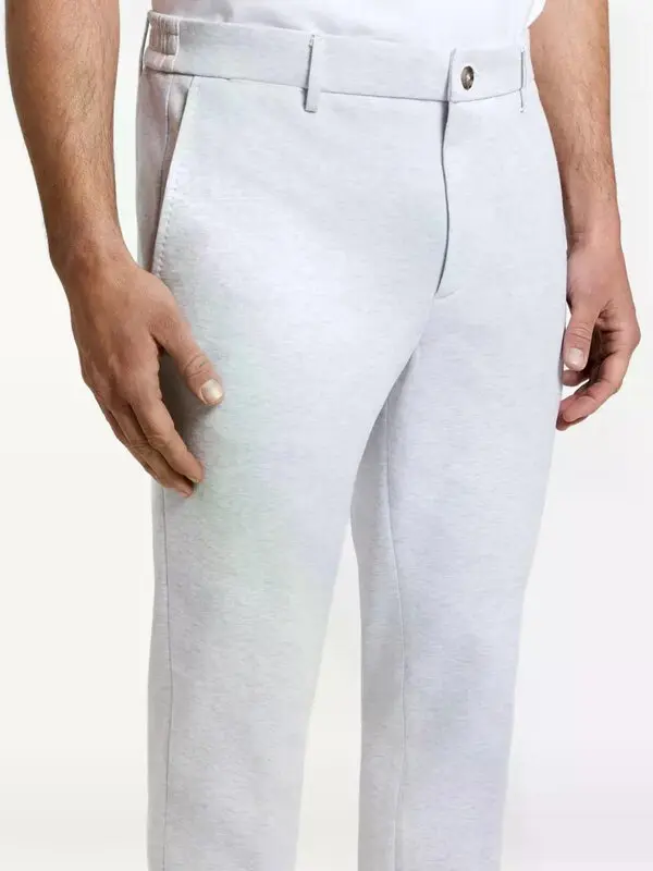 Peserico Tapered Turn-up Trousers - Grey