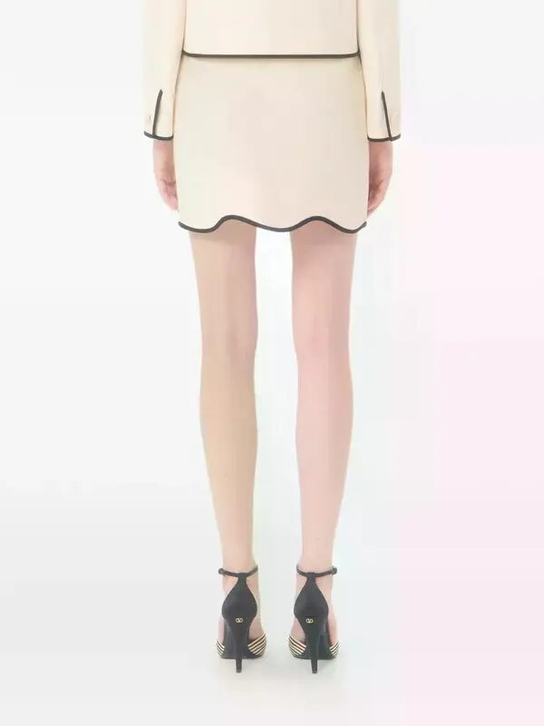 Valentino Garavani Crepe Couture Mini Skirt - Neutrals