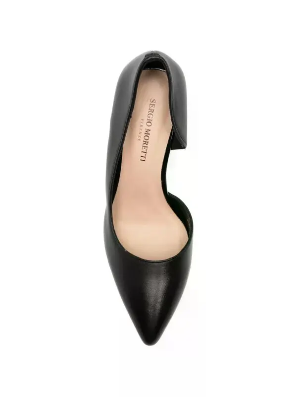 SERGIO MORETTI FIRENZE Pointed-toe Block Heel Pumps