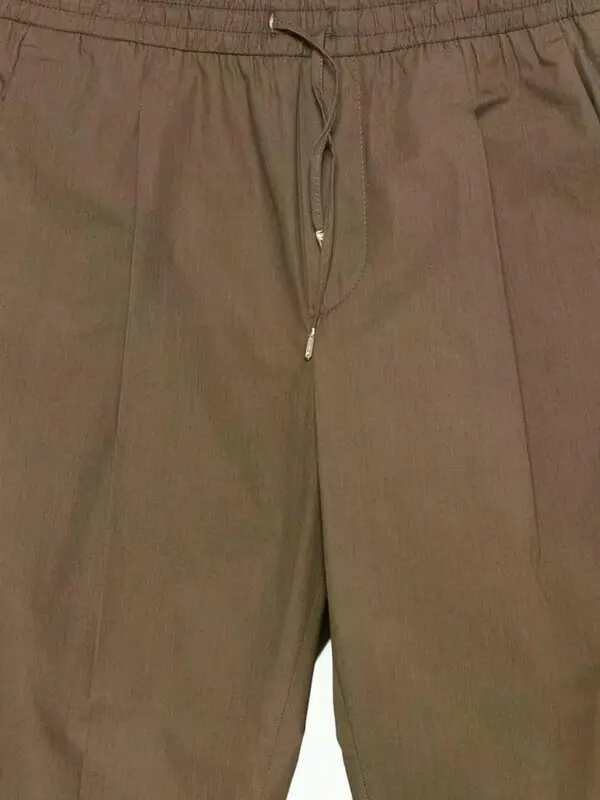 BRIGLIA 1949 Drawstring Elasticated-waist Trousers - Brown