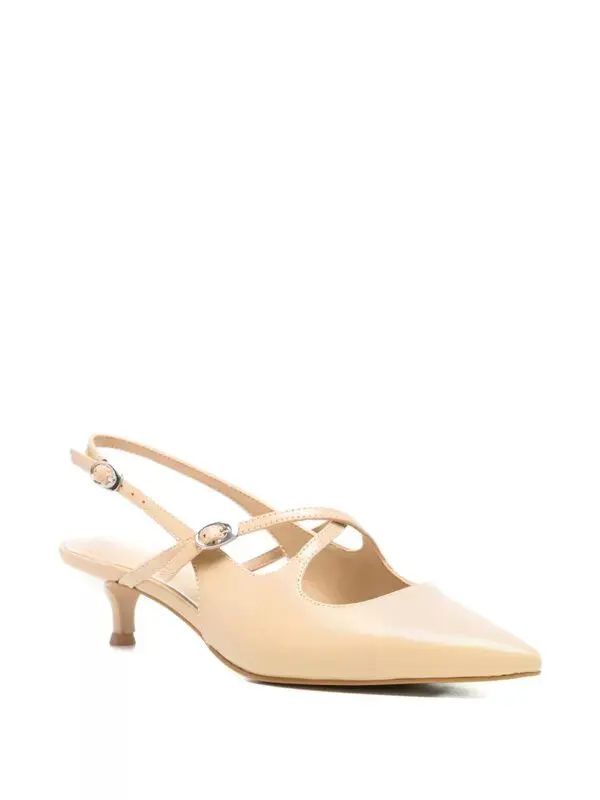 Guess Pointed-toe Slingback Pumps - Neutrals