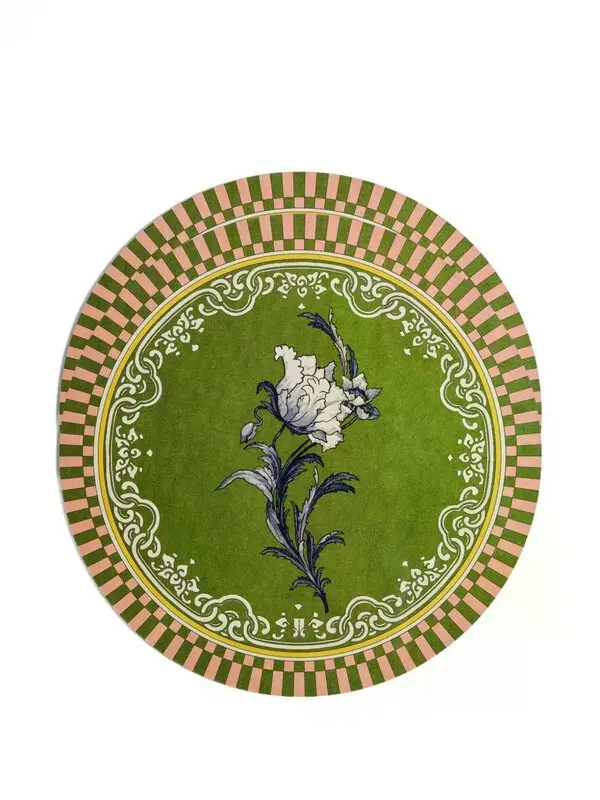 La DoubleJ Disk Placemats Set Of 2 - Green