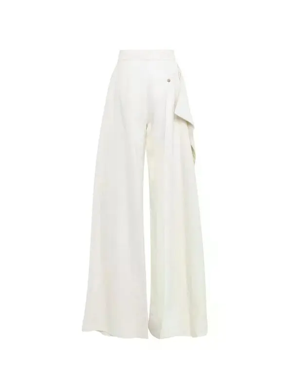A.W.A.K.E. Mode Slit-knee Draped Pants - Neutrals