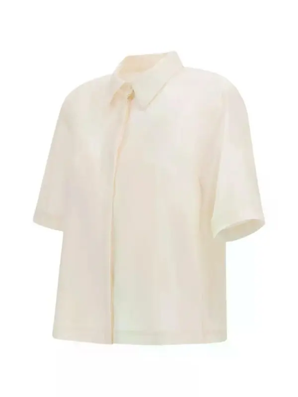 Herno Short-sleeved Wool Shirt