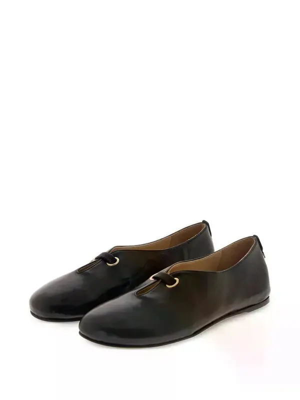 Herno Eyelet-detail Ballerina Flats