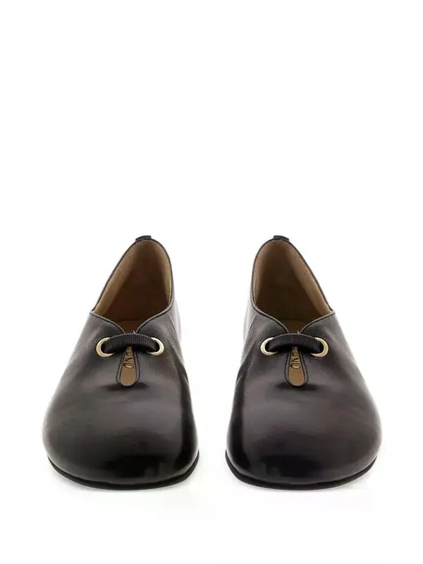 Herno Eyelet-detail Ballerina Flats