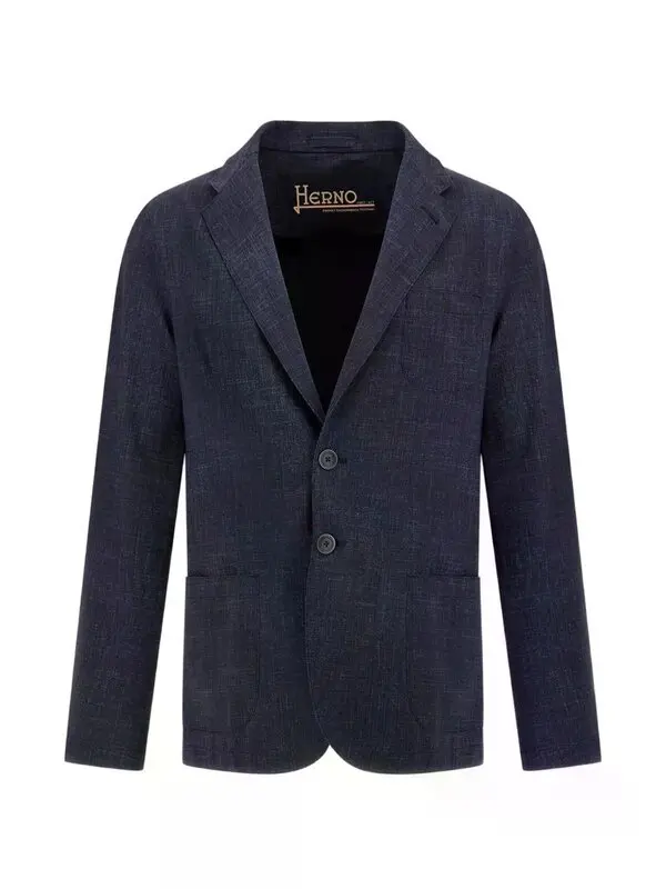 Herno Single-breasted Blazer - Blue