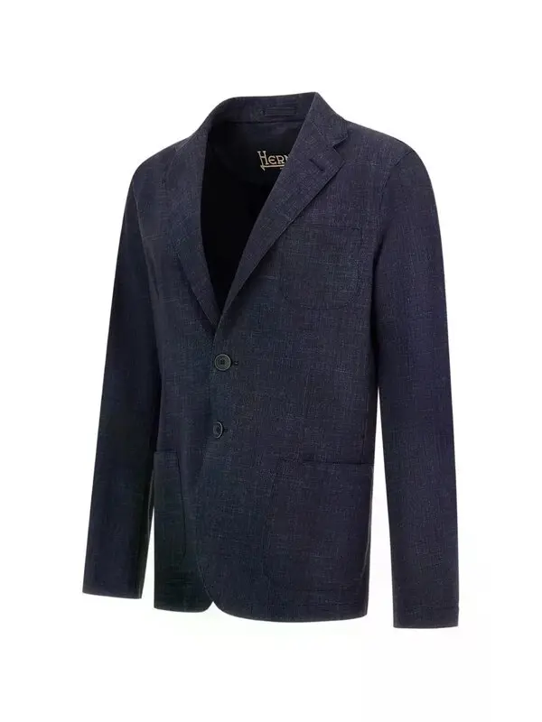 Herno Single-breasted Blazer - Blue