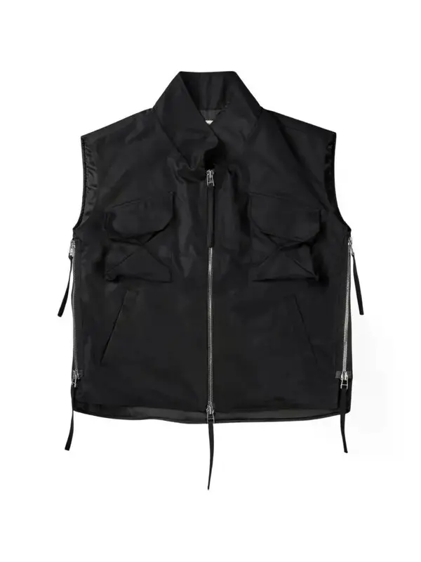 FFFPOSTALSERVICE Darted Kalf Zip-detail Vest