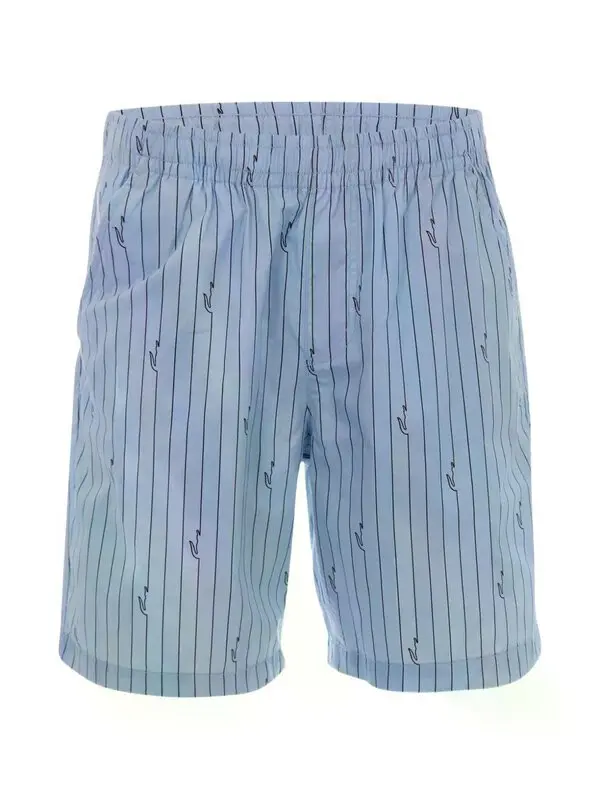 Lacoste Logo-print Pinstripe Shorts