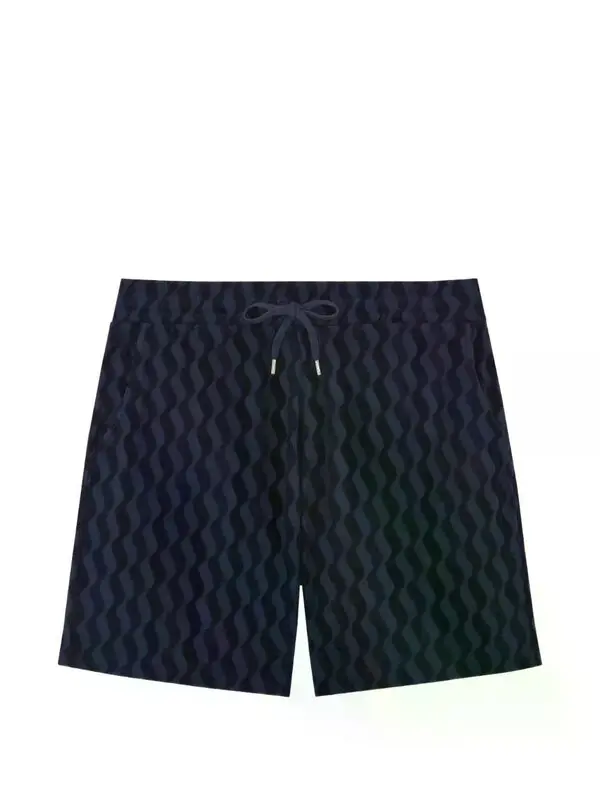 Frescobol Carioca Augusto Jacquard-terry Shorts - Blue