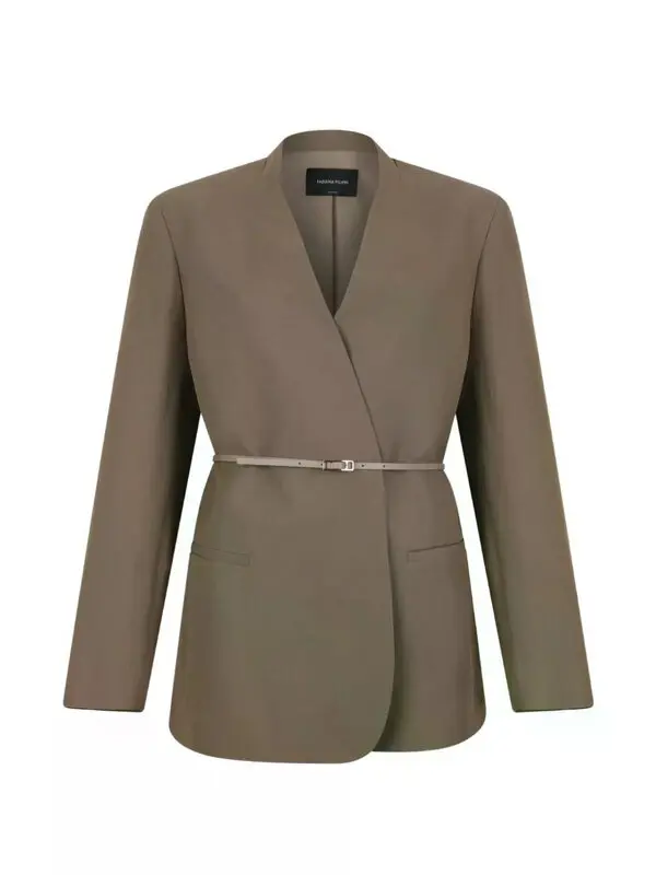 Fabiana Filippi Belted Wrap-front Jacket