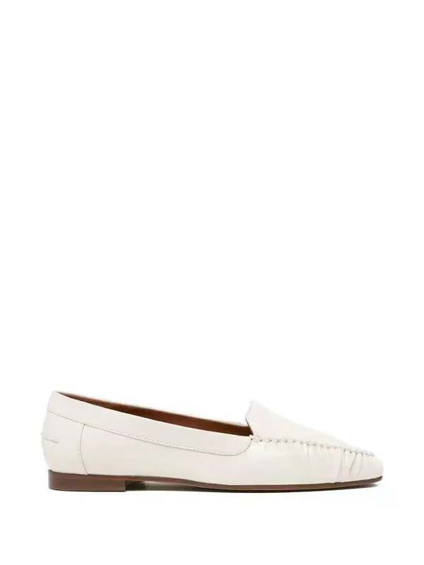 POLLINI Whipstitch-trimmed Loafers - Neutrals