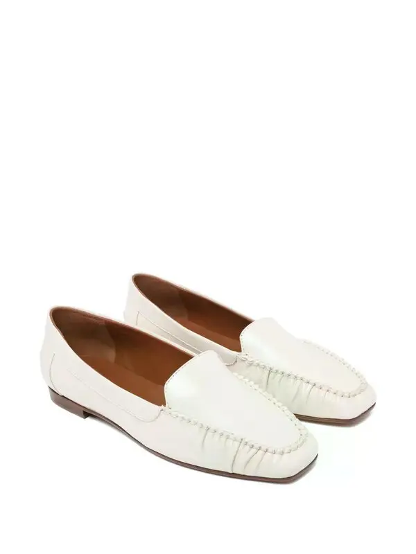 POLLINI Whipstitch-trimmed Loafers - Neutrals