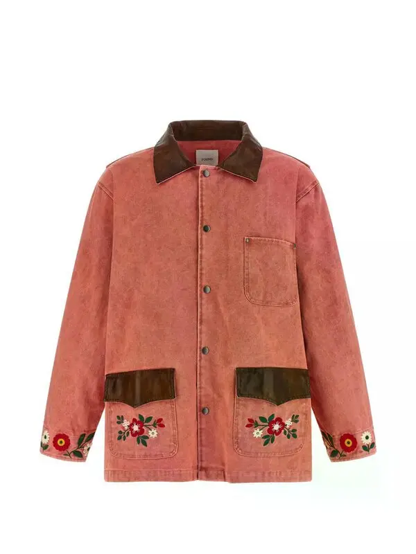 FOUND Floral-embroidered Cotton Jacket