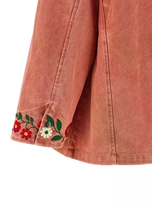 FOUND Floral-embroidered Cotton Jacket